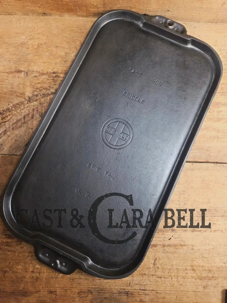 1930's Griswold #8 Long cast iron griddle. 908. Great pancake griddle ...