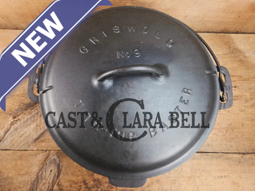 Beautiful 1920's Griswold No. 9 Tite-Top Dutch Oven with Block Logo p ...