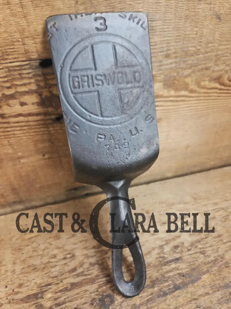 Custom made one of a kind 1920's #3 Griswold Block Logo Repurposed Spa ...