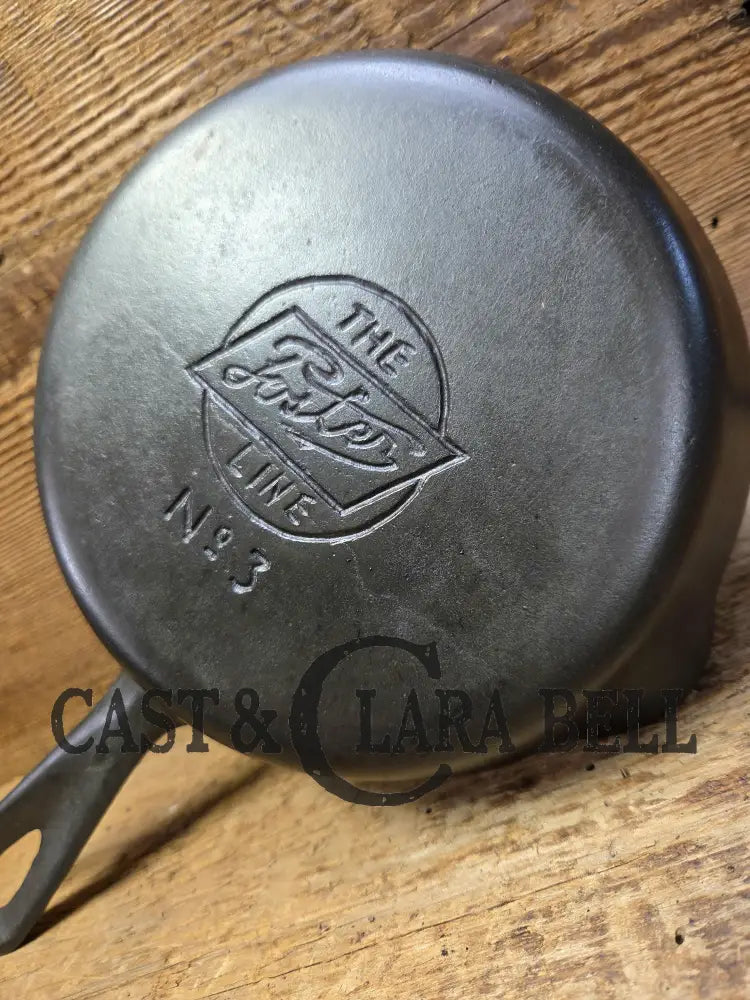 Early to Mid 1900's Foster Stove Company "Foster Line" #3 Cast iron Eg ...