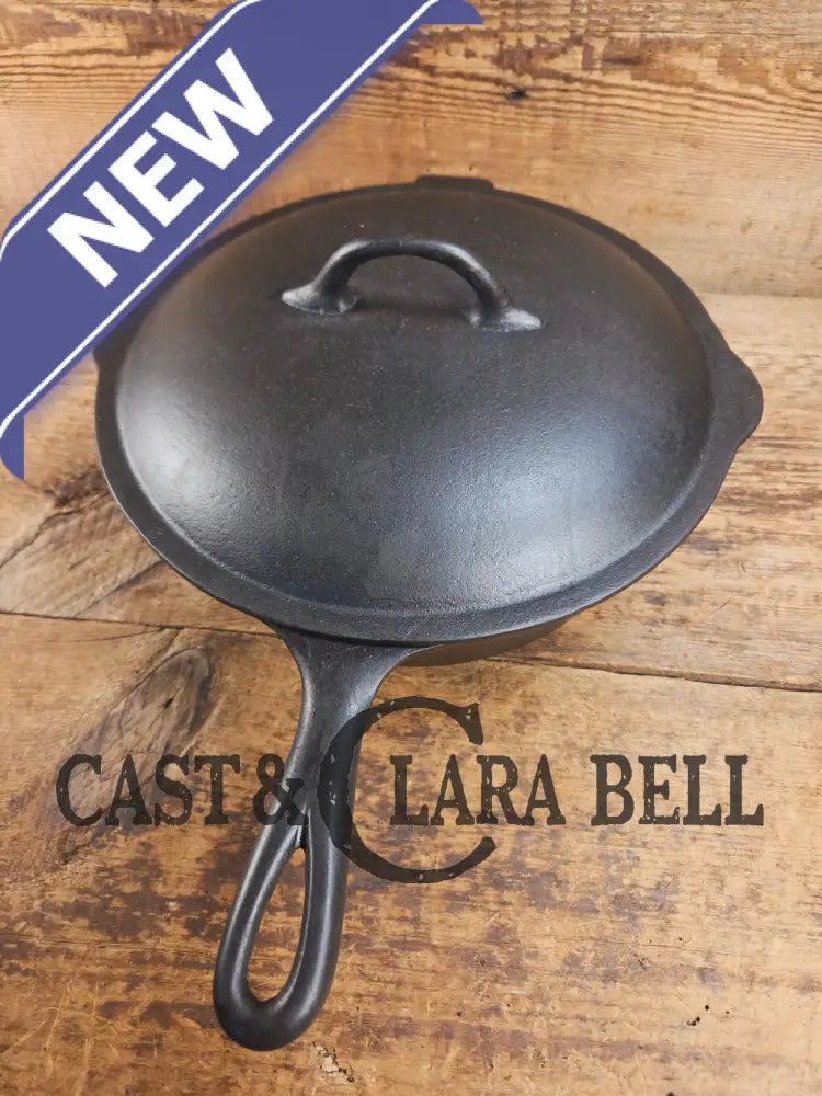 Fully marked Favorite Piqua Ware #8 DEEP Cast Iron Skillet with Heat R ...