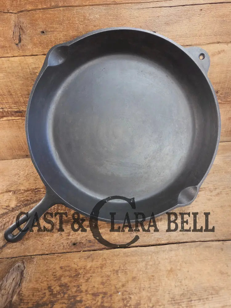 Giant! #14 Birmingham S&R Red Mountain (BSR) cast iron skillet. The bi ...
