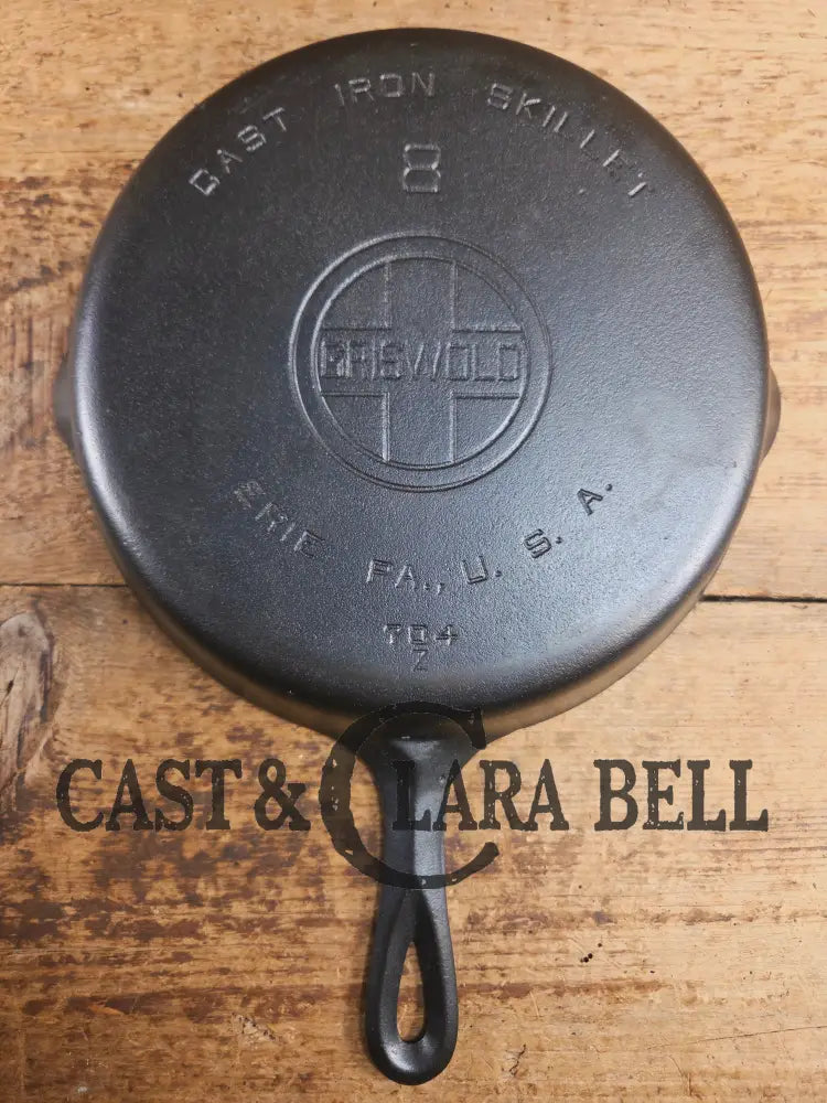 Griswold #8 Cast Iron Skillet with Large Block Logo and Smooth Bottom ...
