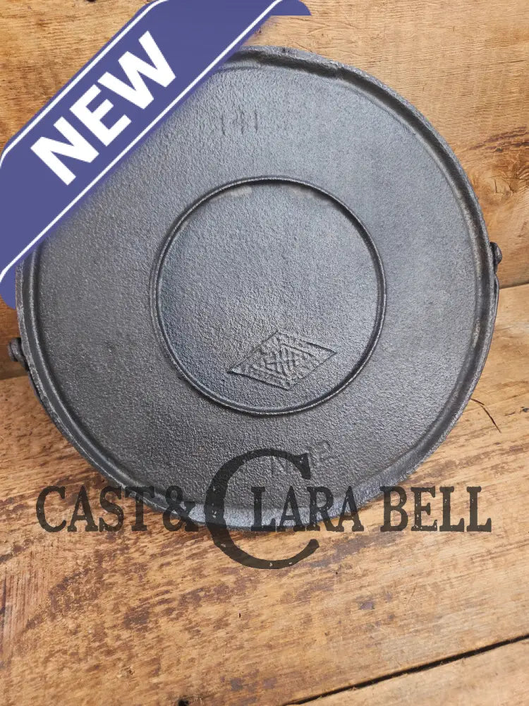 Rare find! 1890's Griswold's Erie #12 Bailed Round Cast Iron Diamond L ...